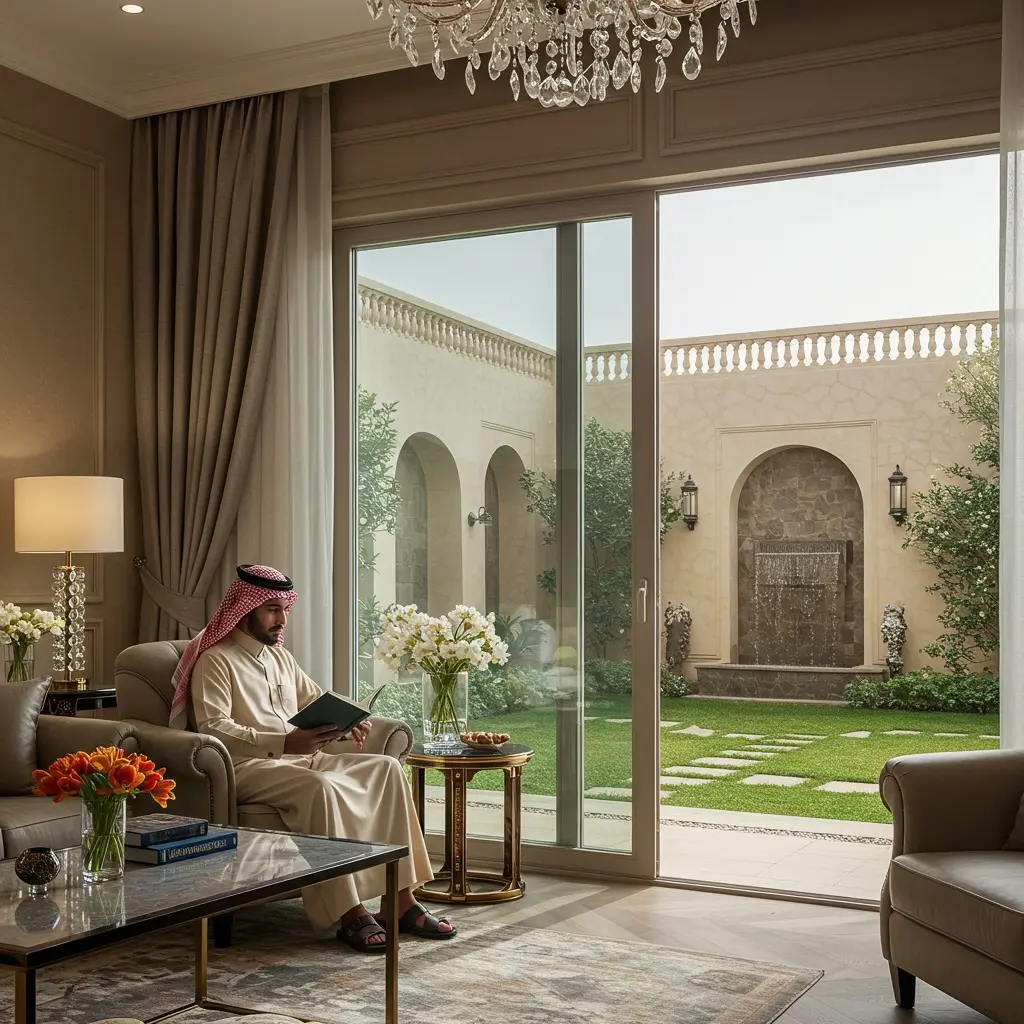 uPVC Sliding Doors in KSA | Space-Saving & Elegant - Home View
